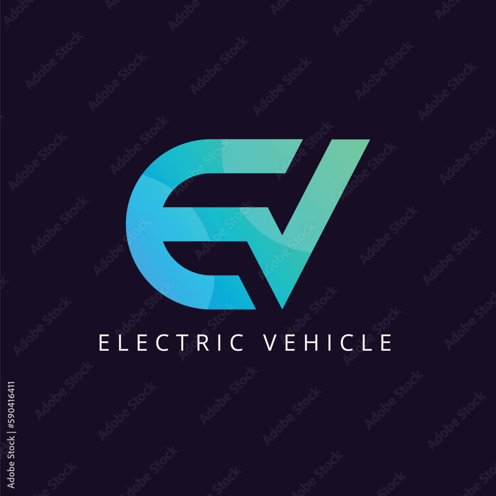 Future Forward: Futuristic E V Initial Logos for Electric Vehicles ...