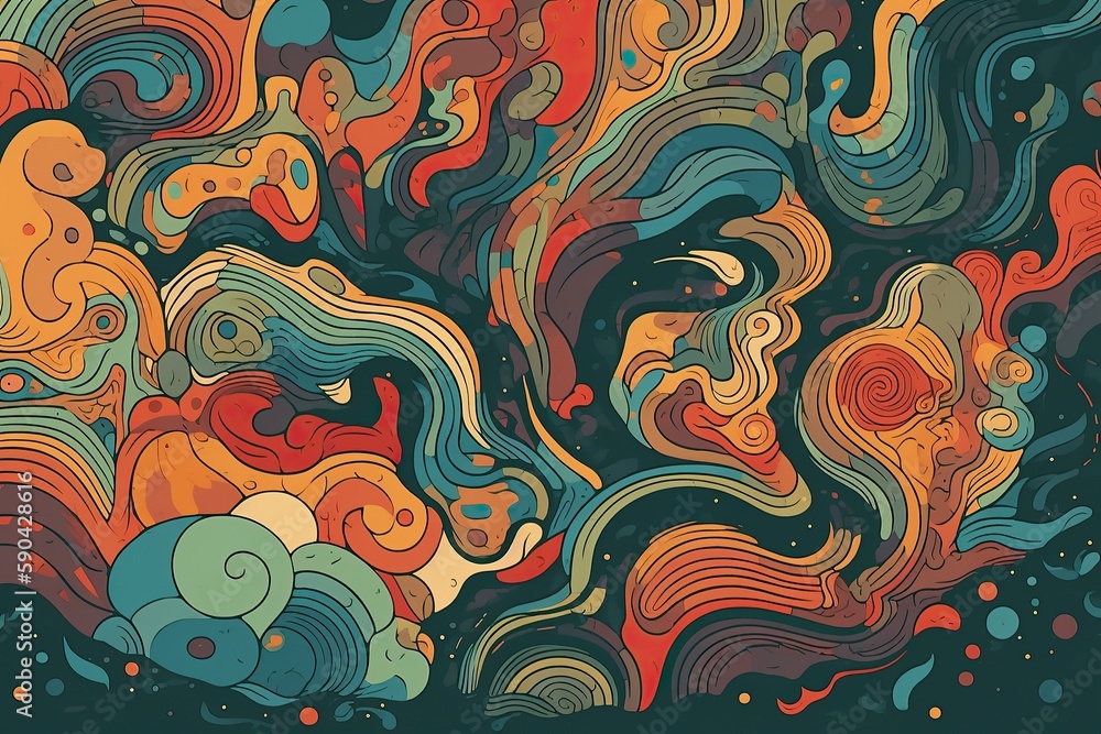 "Retro Fusion": A series of abstract images that combine fluid fusion ...
