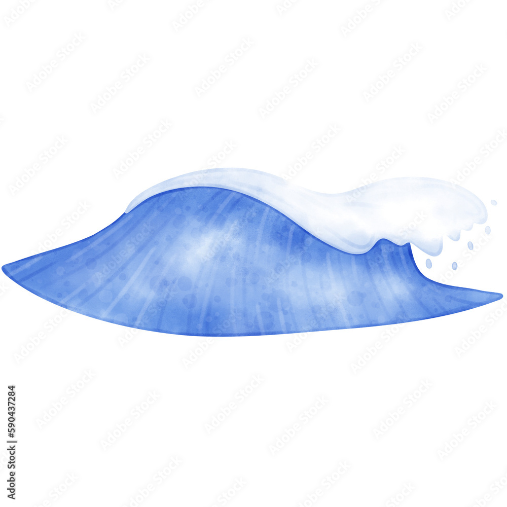Watercolor Ocean Waves Wave Wave Illustration Ocean Illustration