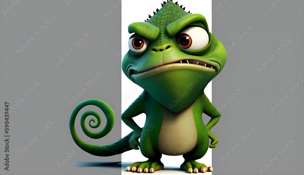 angry grouchy anthropomorphic Tangled Pascal character full character ...