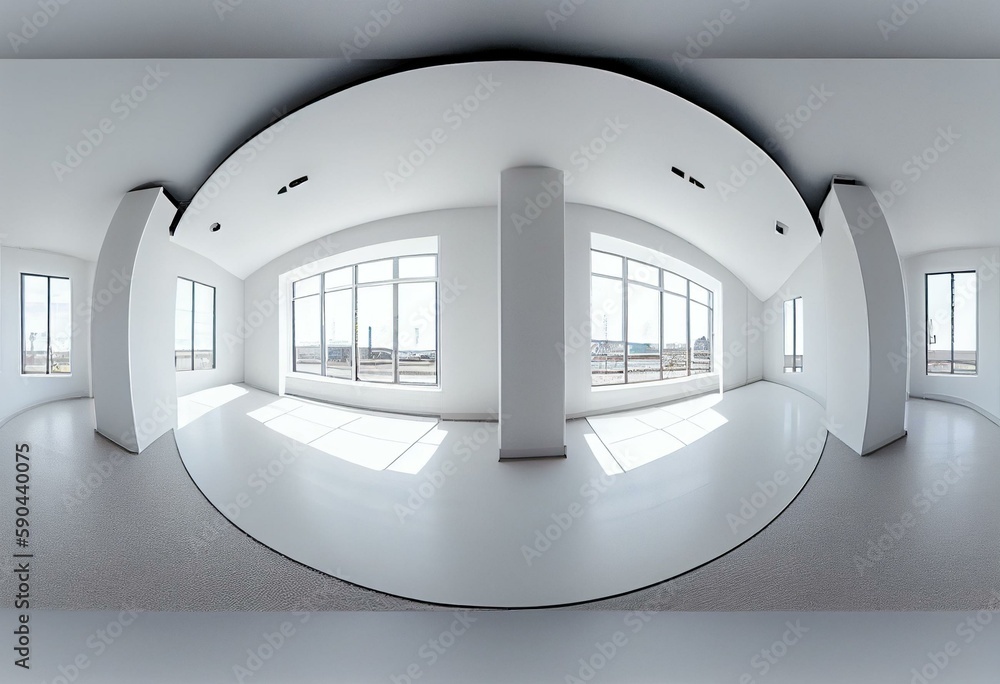 Empty room without repair. full seamless spherical hdri panorama 360 ...
