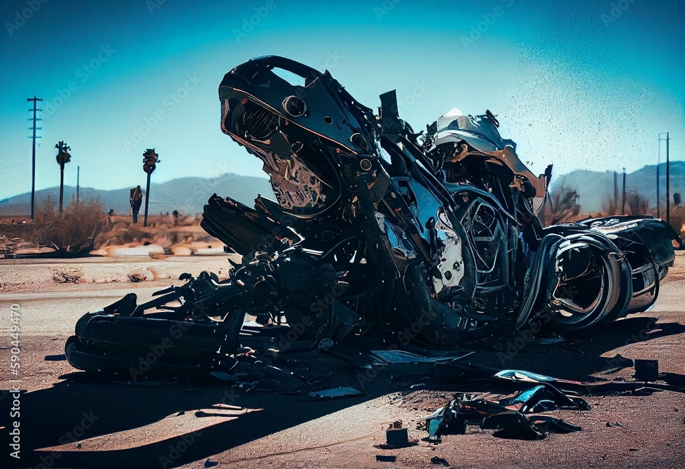 Highway Horror: A Devastating Motorcycle Crash on a Sunny Day Captured ...