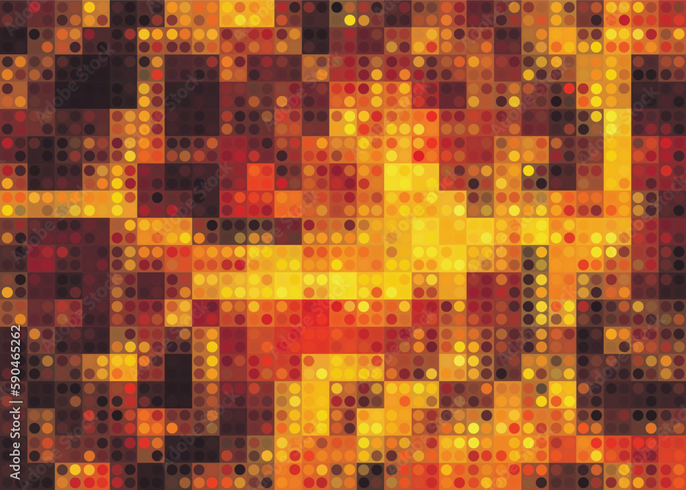 lava flows pixelated abstract stylized digital vector image Stock ...