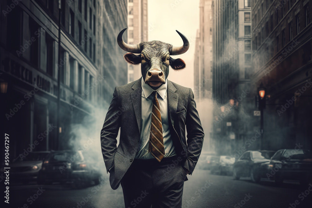 business man cow, animals as humans, farm animal dressed up, farm ...