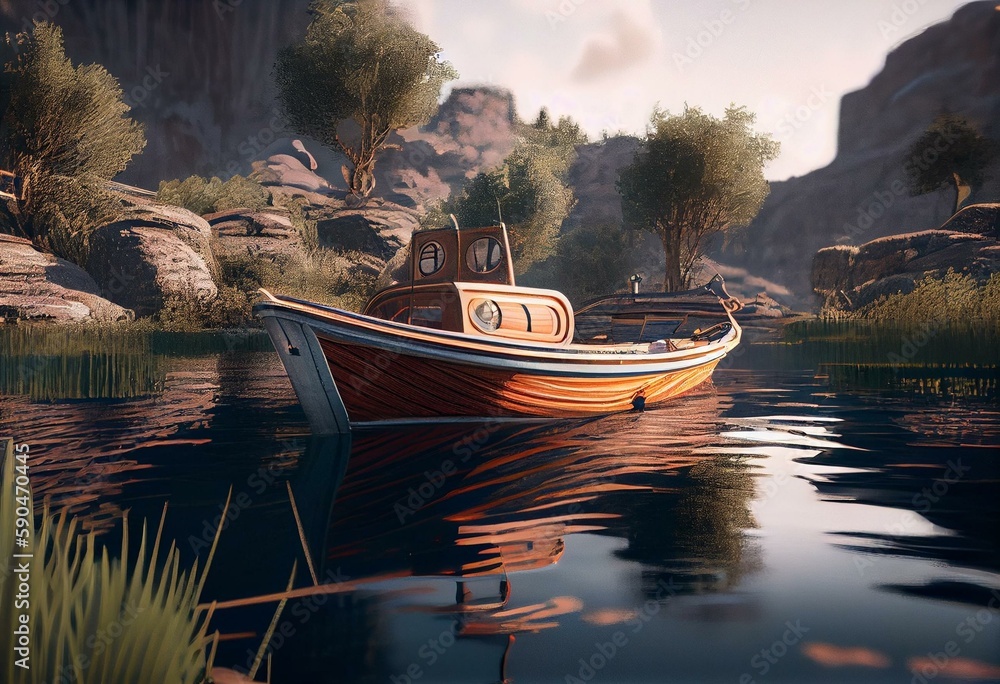 Discover the Cinematic Beauty of a Vintage Lake with Hyper-Detailed ...