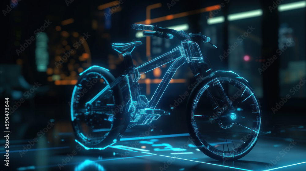 Designer develops new futuristic bike using computer hologram created ...