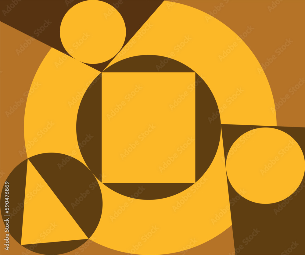 Geometry minimalist art with simple shape background, abstract minimal ...