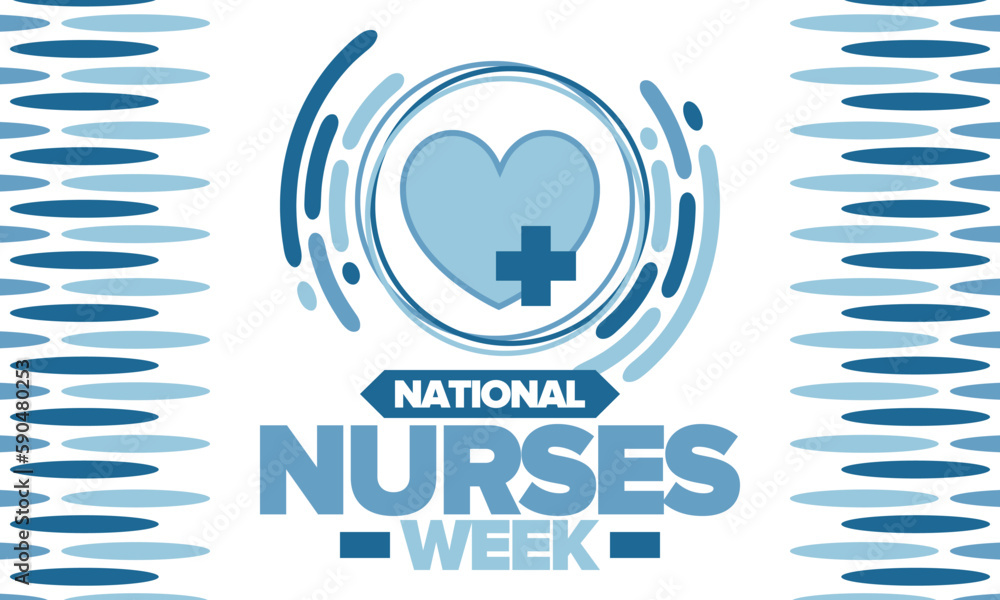 Vetor de National Nurses Week. Medical and health care concept ...