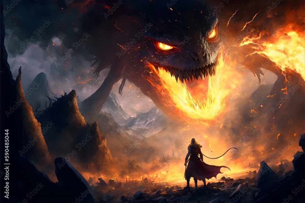 an expansive view of battle of Helm where a legolas as a wizard cast a ...