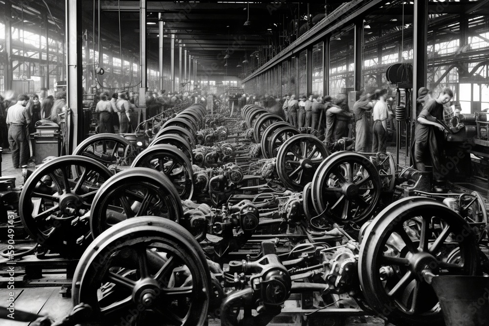 Assembly line, capturing engineering ingenuity and the spirit of the ...