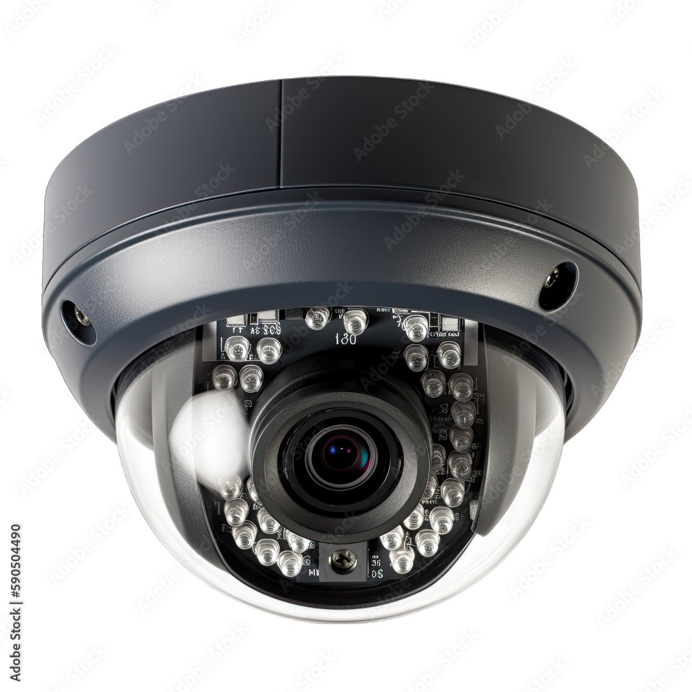 CCTV on transparent background , ai generated Stock Illustration ...