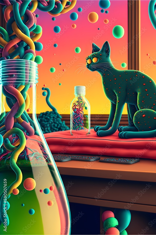 A strange and weird and odd scene of basaltic rock glass catalyses ...