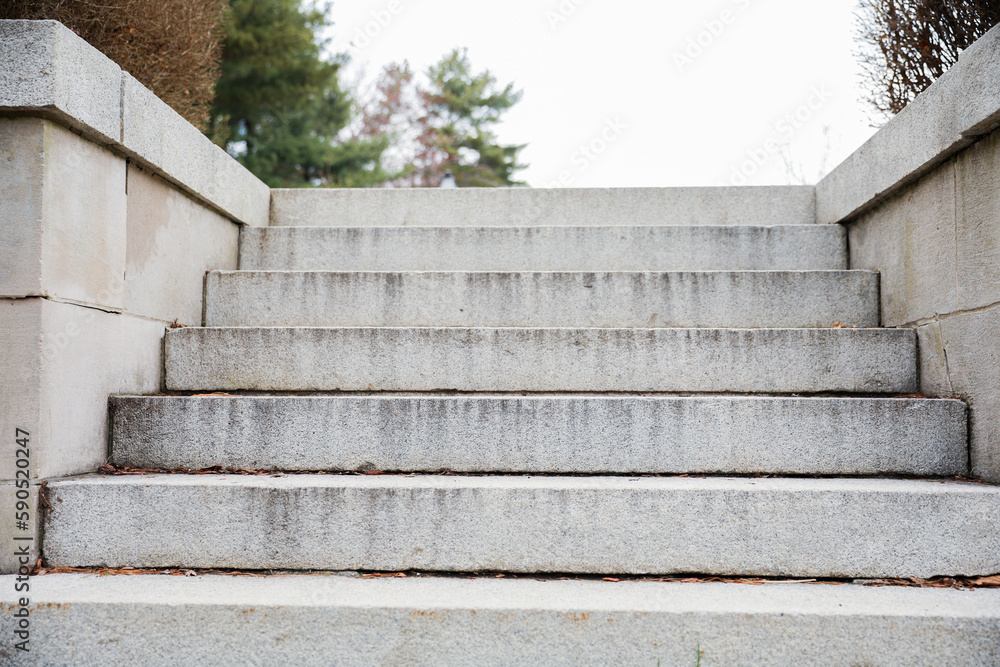 staircase, symbolizing the journey to success. Each step represents ...