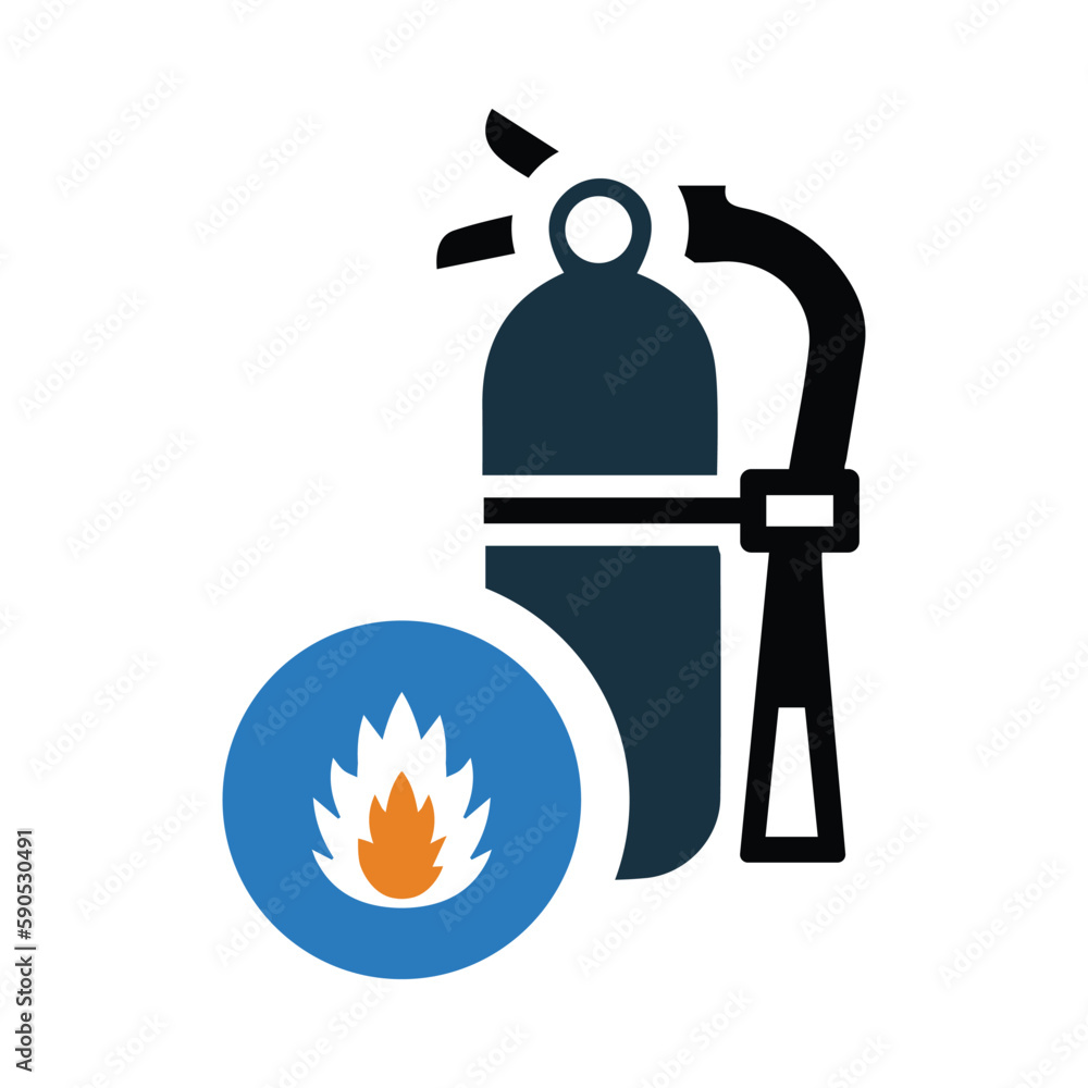 Fire, safety, Fire extinguisher icon Stock Vector | Adobe Stock