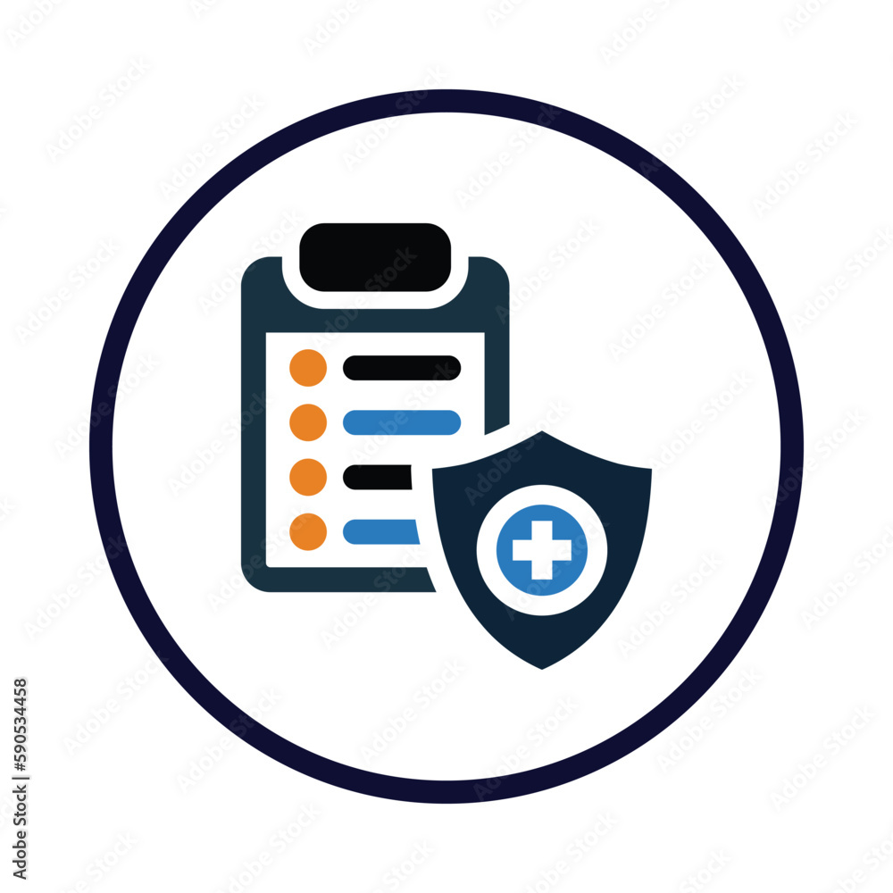 medical, report, safety, health, plus, medical report safety icon Stock ...