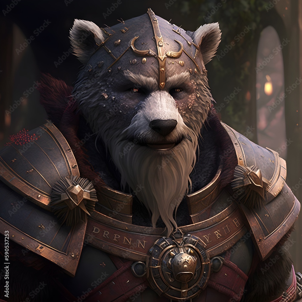 bearkin bear humanoid barbarian priest righteous Druid Selesnya ...