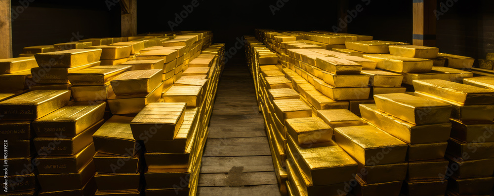 Federal gold resereve, or stashed away gold some where from from WWI or ...