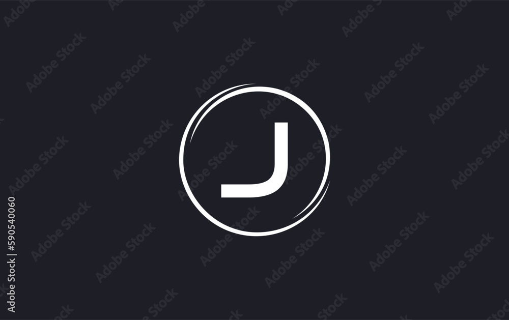Simple and unique letter logo design vector with circle. The letter and ...