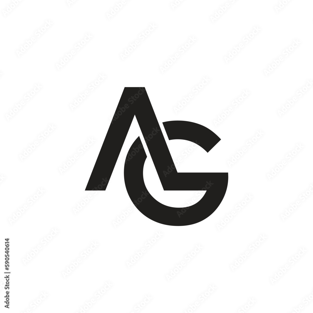 Logo AG Letter AG Symbols templates Stock Vector | Adobe Stock