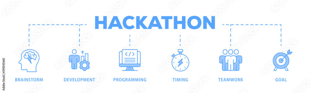 Vetor de Hackathon icon - vector illustration . hackathon, brainstorm, development, programming ...