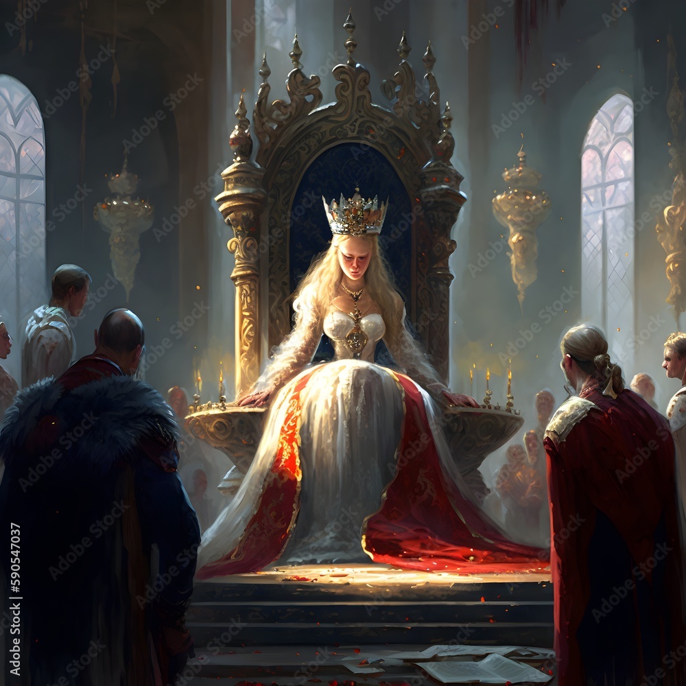 the coronation of the crown princess Russian medieval fantasy aesthetic ...