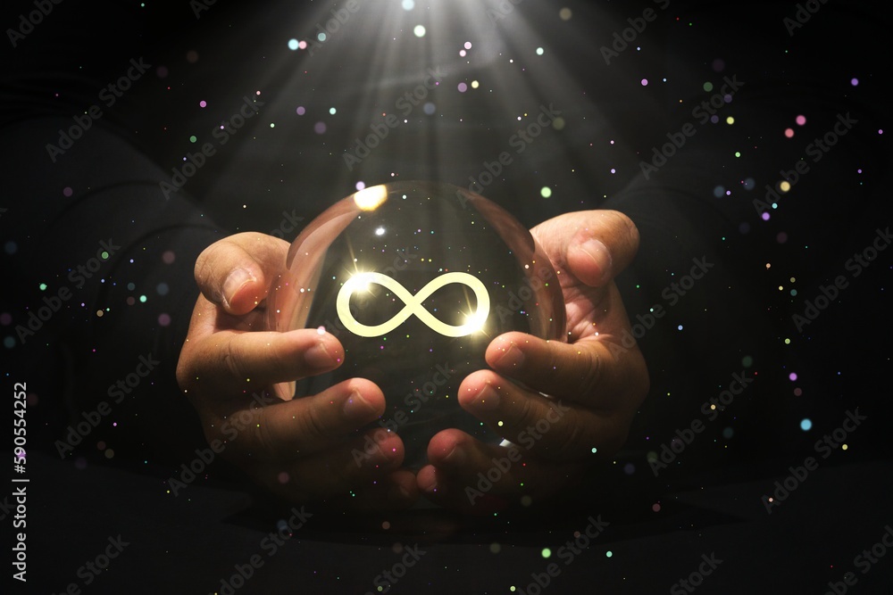 Infinity love Mag Glass ball fortune teller, abundance manifestation ...