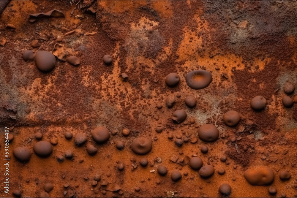 Old rusty metal texture with cracks and peeling paint created with ...