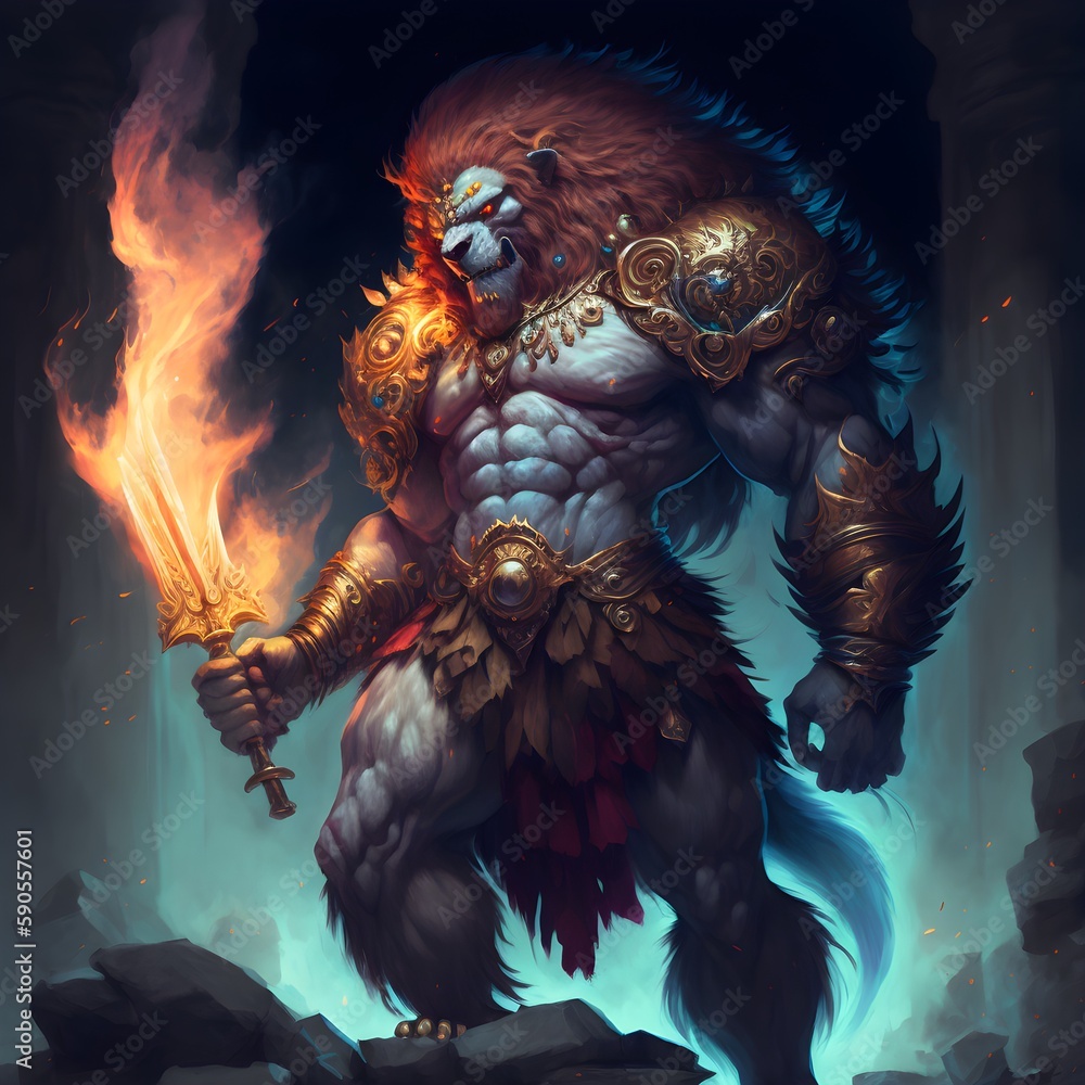 a greek god transforms into a corrupted mutated lion bear zelda boss ...