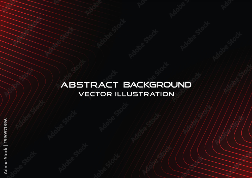 Abstract red line background vector illustration Stock Vector | Adobe Stock