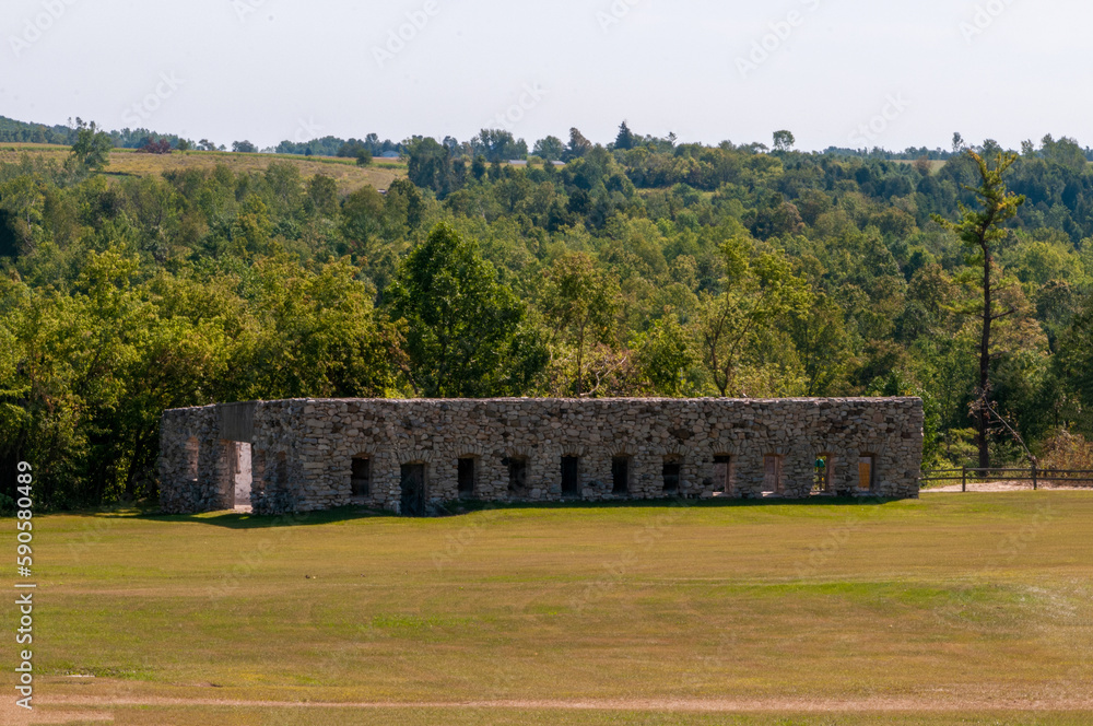 Historic Ruins Of Maribel Caves Hotel at Cherney Maribel Caves County ...
