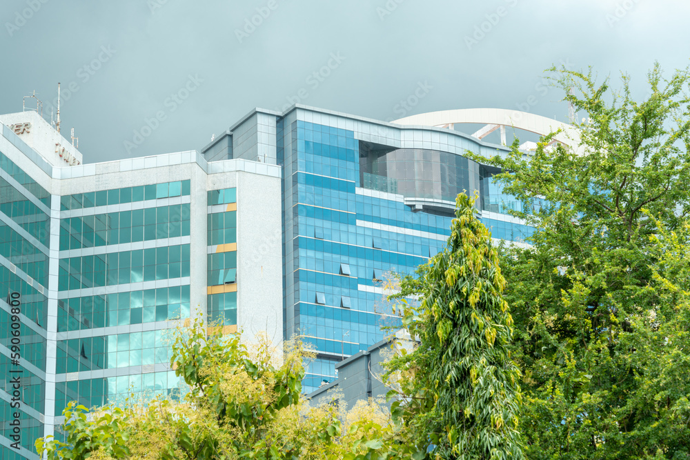 Dar es Salaam, Tanzania - April 08, 2023: PPF tower and Golden jubilee ...