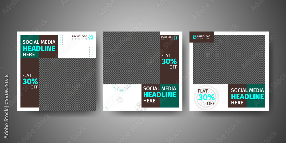 Easy Editable social media and web banner design. Creative and trendy ...