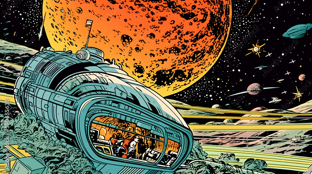 Illustrated Adventures of a Futuristic Astronaut in Space - AI Art ...