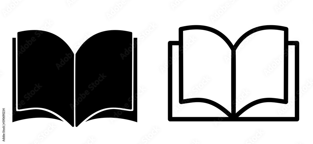 Computer and web books icons set on transparent background useful for ...