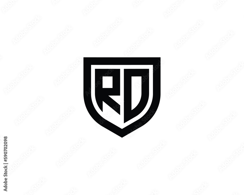 RD Logo design vector template Stock Vector | Adobe Stock