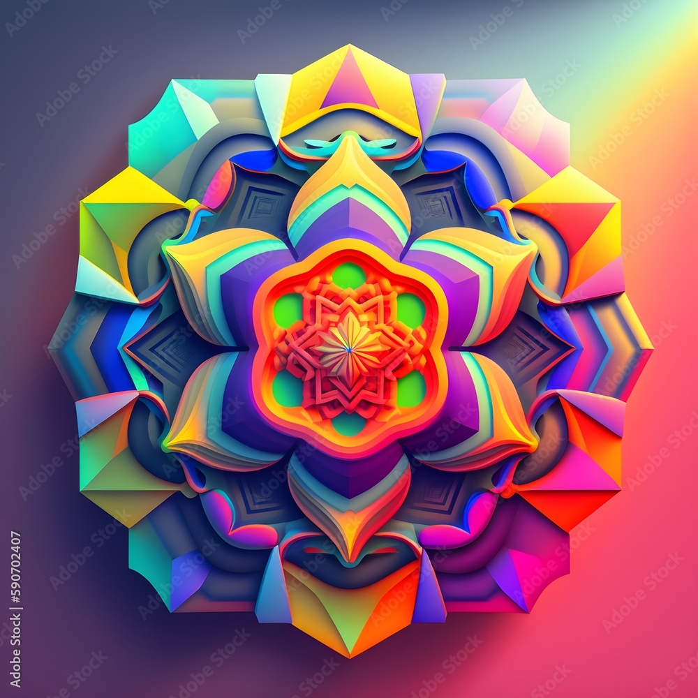 Fototapeta sacral geometry sacral mandala different number of corners ...