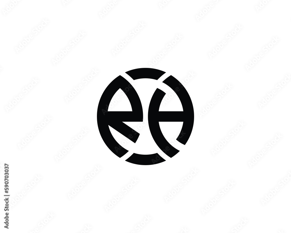RH Logo design vector template Stock Vector | Adobe Stock