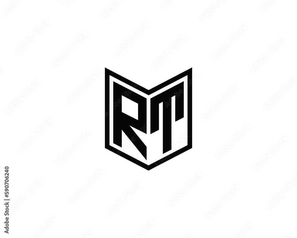 RT Logo design vector template Stock Vector | Adobe Stock