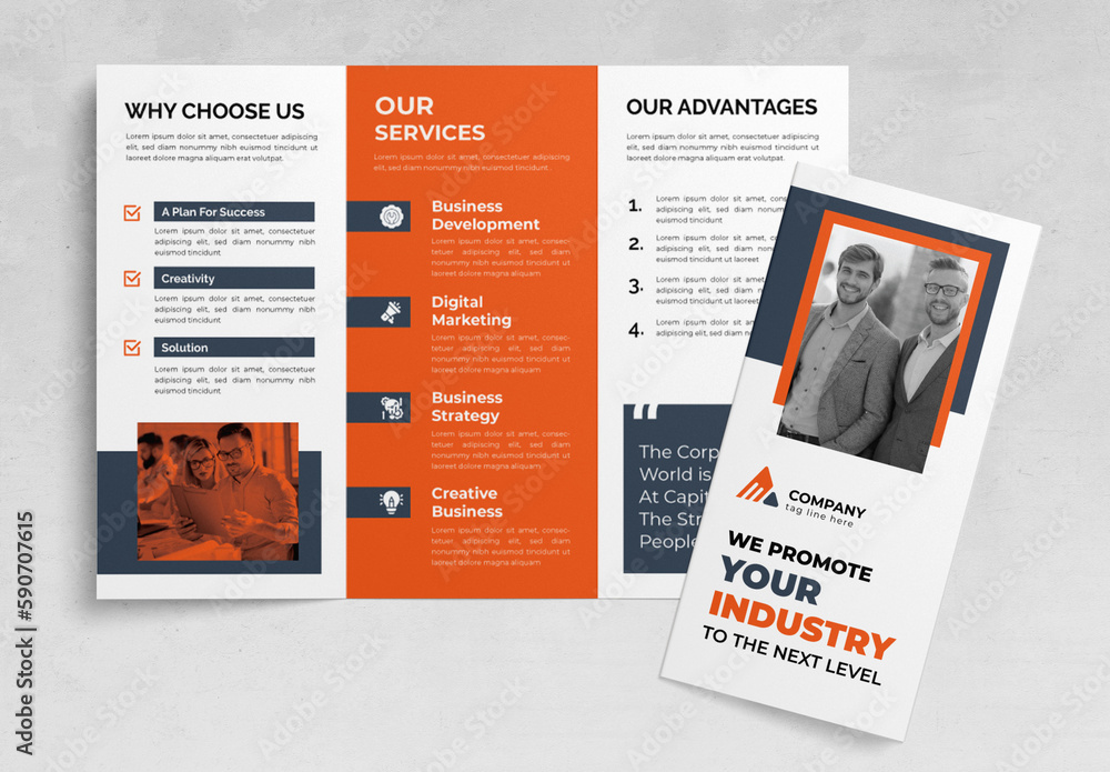 Marketing Trifold Brochure Design Template Stock Template | Adobe Stock