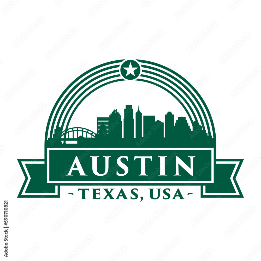 Austin, Texas logo. Vector and illustration. Stock Vector | Adobe Stock