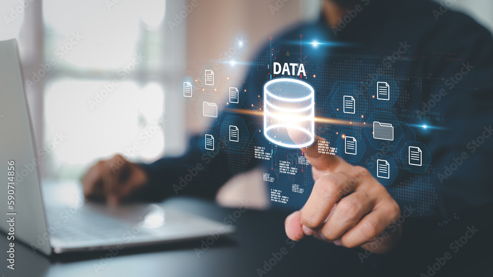 Cloud computing data management technology system for computer network cyber security or ...