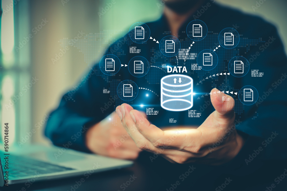 Cloud computing data management technology system for computer network cyber security or ...