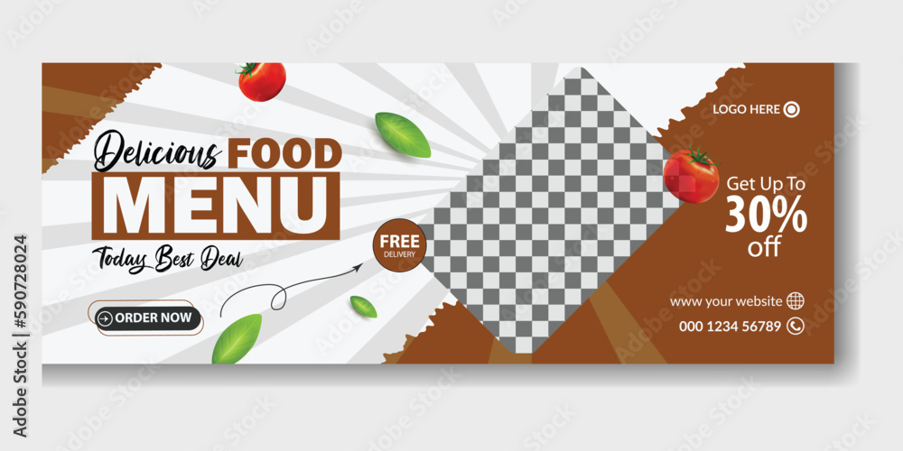 Fast Food culinary ads banner template food restaurant banner ad post ...