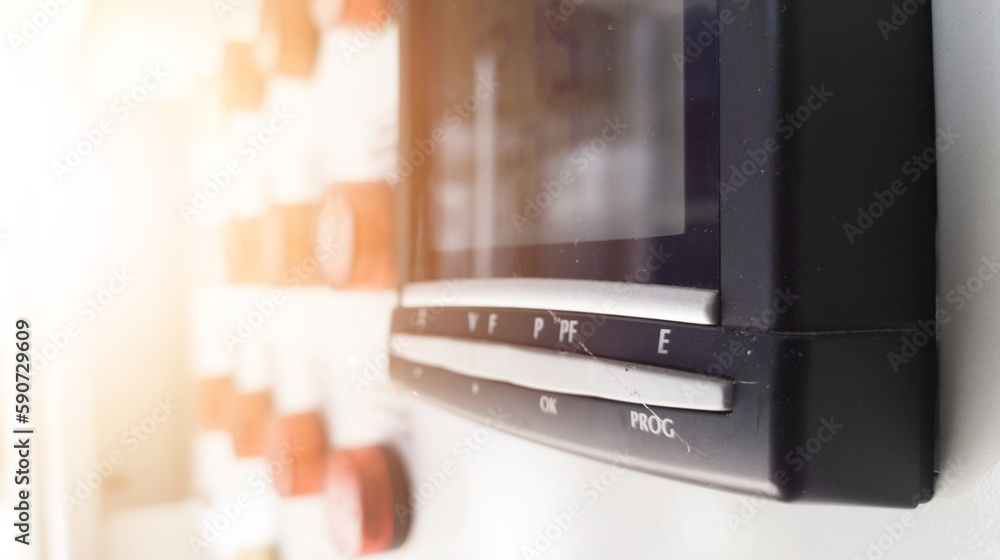 Indicator lamp on a industrial control board, indicator status control ...