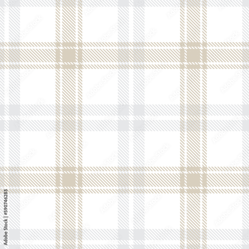 Neutral Colour Classic Plaid textured Seamless Pattern Stock Vector ...