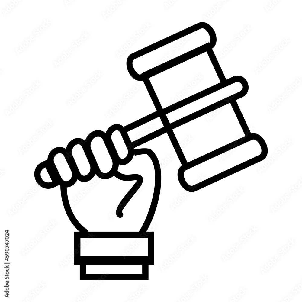 Hand gestures, vector illustration of icons of various hand signs thin ...