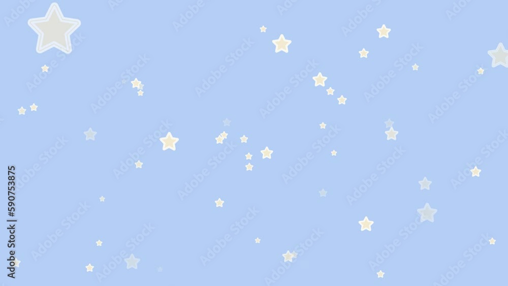 aesthetics cute pastel star motion background Stock Video | Adobe Stock
