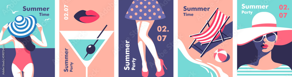 Summer time. Concept of summer party and travel. Perfect background on ...