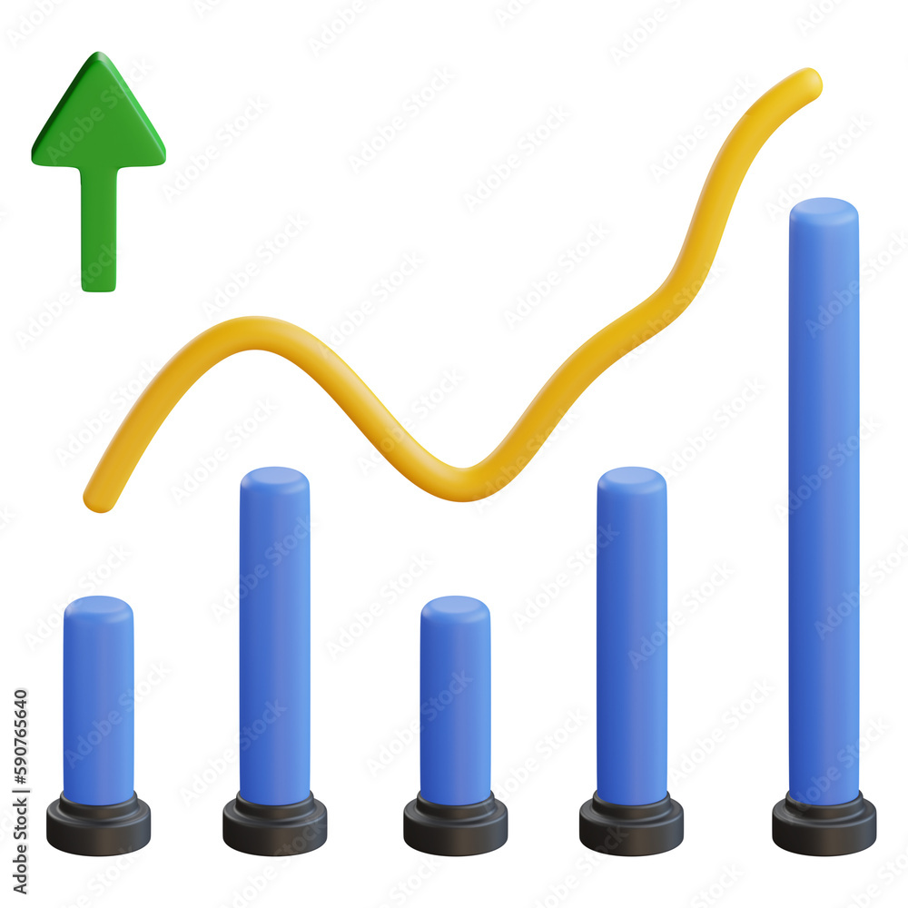 3d graph with transparent background Stock Illustration | Adobe Stock
