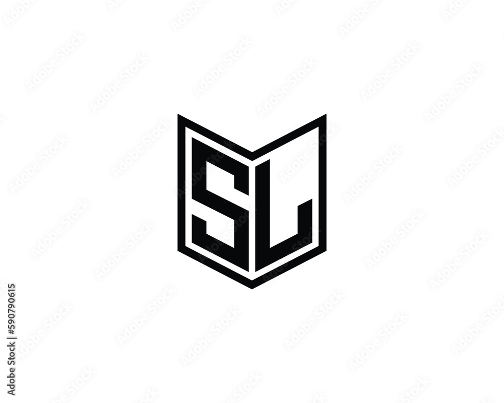SL Logo design vector template Stock Vector | Adobe Stock